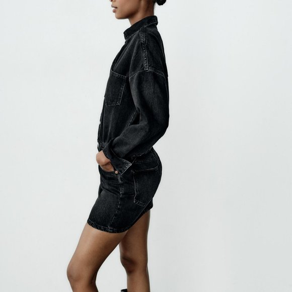 Zara | Dresses | Zara Trf Denim Shirtdres | Poshmark